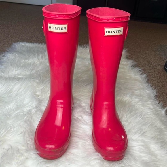 Hunter | Shoes | Hunter Kids Rain Boots Bright Pink | Poshmark